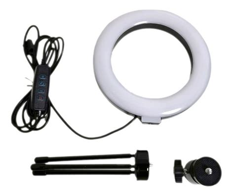Ring Light 72 Leds 8 Watts Tripé Iluminador 8 Polegadas Mercado Livre