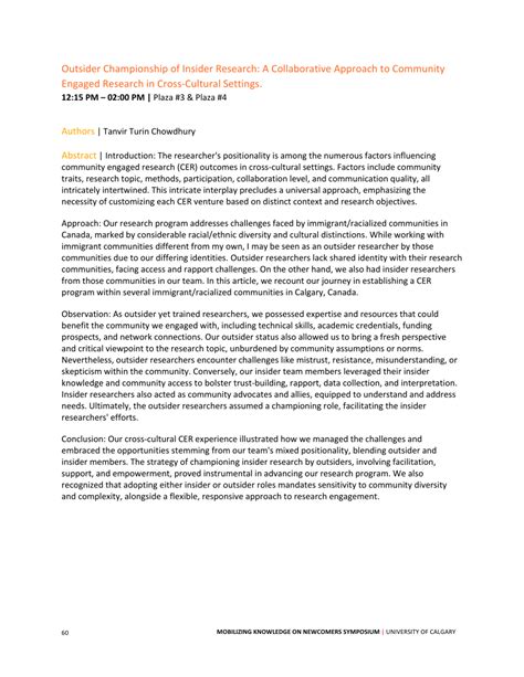 Pdf Outsider Championship Of Insider Research A Collaborative
