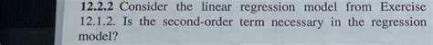 Solved Consider The Linear Regression Model From Chegg