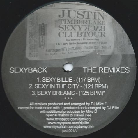 Justin Timberlake Sexyback The Remixes Vinyl Discogs