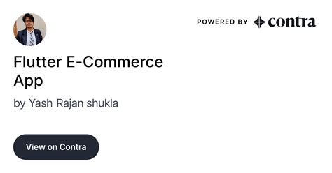 Flutter E Commerce App By Yash Rajan Shukla