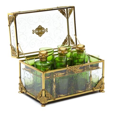 Bonhams A Continental Gilt Metal And Glass Tantalus