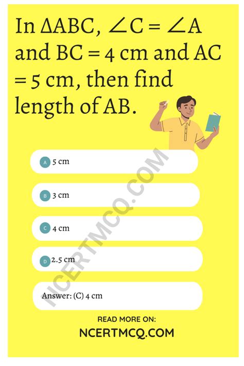 Mcq Questions For Class 9 Maths Chapter 7 Triangles With Answers