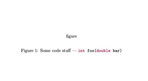 How To Use Inline Within Caption Command Minted Tex Latex