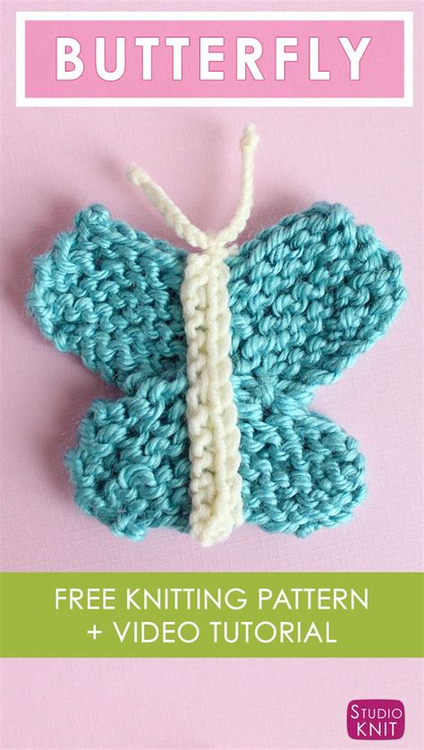 Butterfly Knitting Pattern Studio Knit
