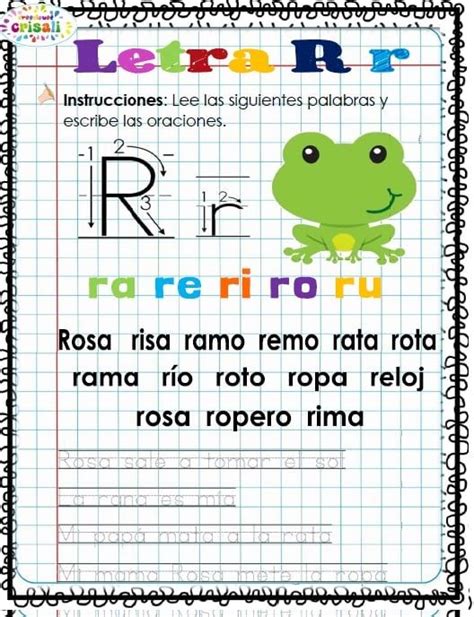 Pin De Alejandra Julio En Fonema Rr Actividades De Enseñanza
