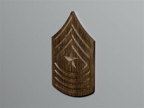 Usmc Sergeant Major Sgtmaj E9 Rank Insignia 3d Stl File Etsy