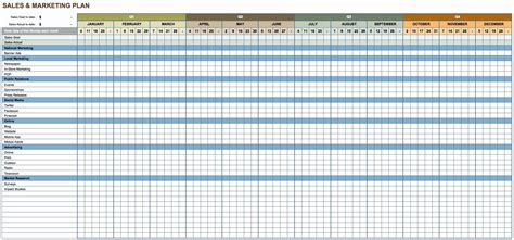Marketing Campaign Template Excel