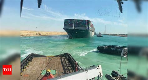 Suez Canal Ever Given Container Ship Suez Blockage Ends But Indian