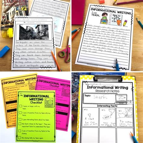 Informational Writing Graphic Organizers Prompts Sentence Starters