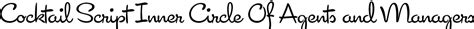 Cocktail Script Font Diner
