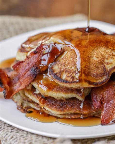 Bacon Pancakes Recipe {sweet And Salty } Lil Luna