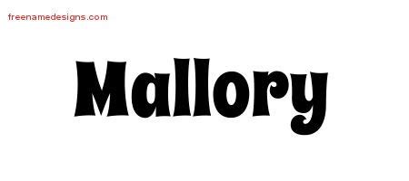 Groovy Name Tattoo Designs Mallory Free Lettering Free Name Designs