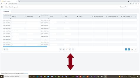 Blazor WebAssembly Radzen Tab Grid Fill Entiry Body Content Blazor