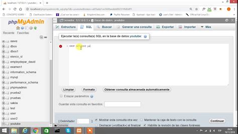 como borrar una base de datos 2019 mysql xampp eliminar base de datos youtube