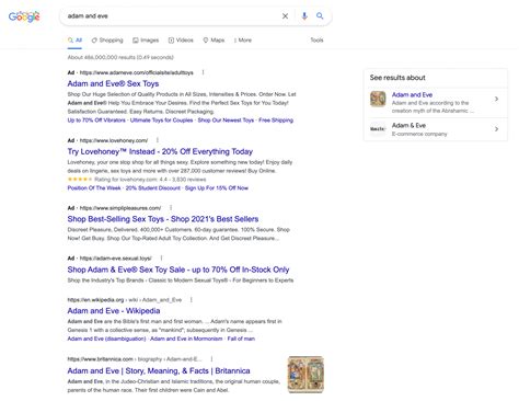 Google Search Won T Rank Sex Toy Companies For G Rated Brand Names But Google Ads Does