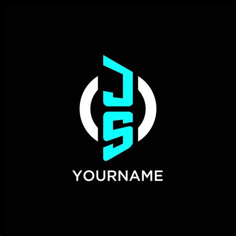 Js Circle Monogram Logo 21881396 Vector Art At Vecteezy