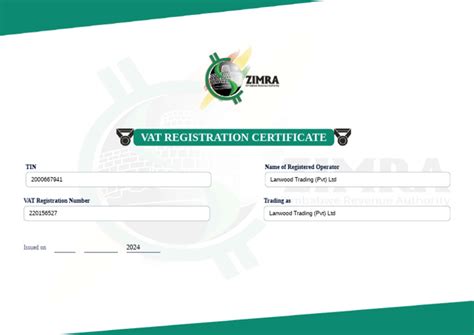 Vat Registration Certificate Pdf