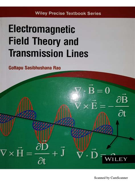 Electromagnetic Field Theory And Transmission Lines Gottapu Sasibhushana Rao Pdf