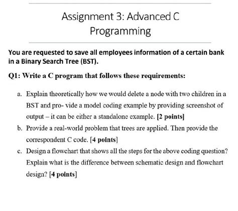Solved Assignment 3 Advanced C Programming You Are