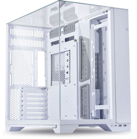 Lian Li G99.O11VW.00 O11 Vision Clear Tempered Glass White Steel ATX ...