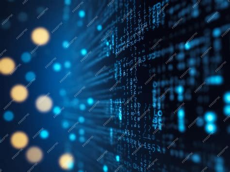 Digital Abstract Technology Background Binary Code Background 3d
