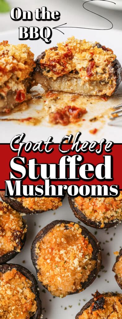 Goat Cheese Stuffed Mushrooms Bbqing With The Nolands