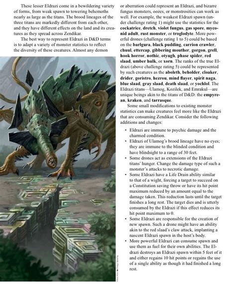 The Blue Monologues Eldrazi Scion Stat Block Mtg Amino