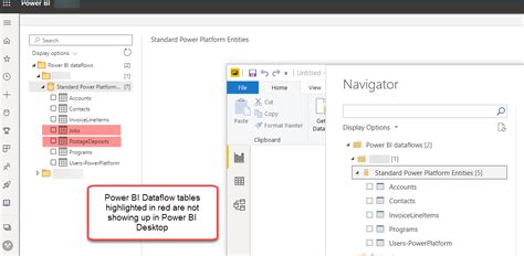 dataflow table missing in power bi desktop microsoft fabric community