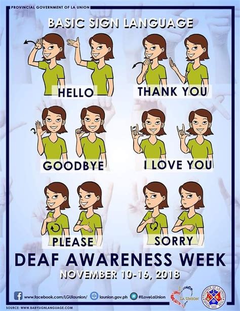 Printable Sign Language Chart Printable Calendars At A Glance