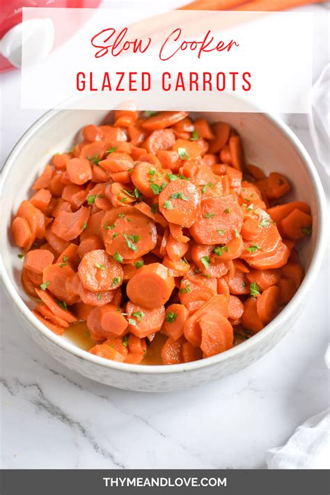 Vegan Glazed Carrots Thyme And Love