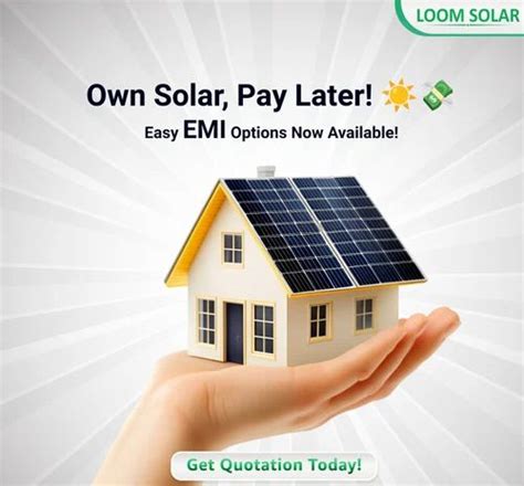 Loom Solar System For Home And Commercial On Emi At ₹ 52000kilowatt In