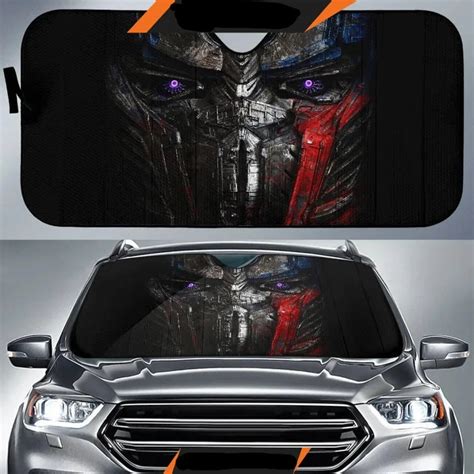 Transformer Car Sun Shade Optimus Prime Transformers Face Winshield Su