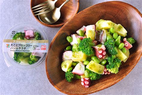 セブン「たことブロッコリーバジルサラダ」完全再現レシピ！その味に「判別がつかない」 Macaroni