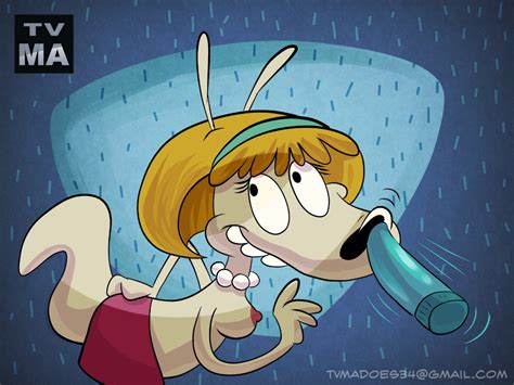 Rule 34 Anthro Claudette Rockos Modern Life Furry Nasal Penetration Pearl Necklace Rockos