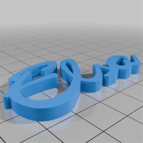 🧞‍♂️ Elsa Name・free 3d File For ・cults