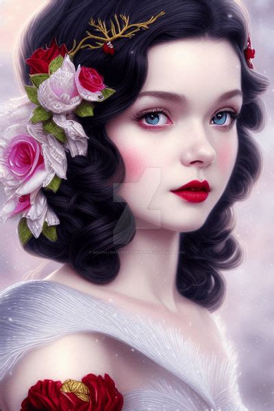 Snow White Princess Portrait By Moonlightcreationsfr On Deviantart