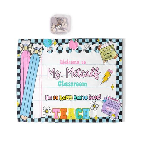 Personalized Welcome To My Classroom Banner Custom Teacher Name