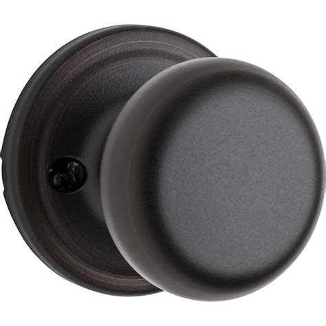 Kwikset Hancock Venetian Bronze Dummy Door Knob Single Pack At