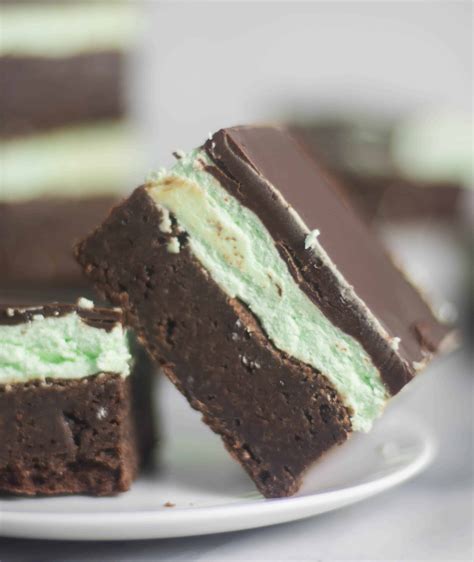 Grasshopper Brownies The Itsy Bitsy Kitchen