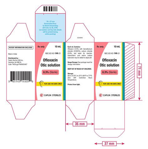 Ofloxacin Otic Solution 03 Sterile Rx Only