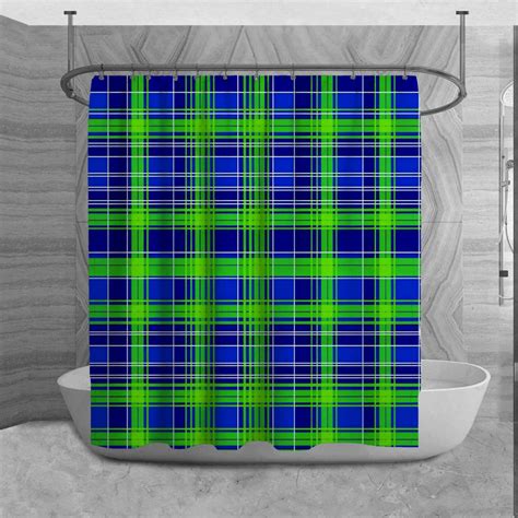 East Urban Home Zaakiyah Plaid Shower Curtain Wayfair