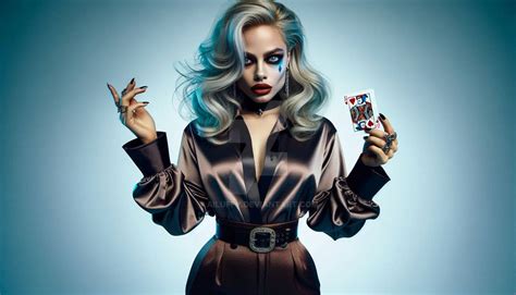 Hypnotized Harley In A Satin Blouse 1 By Ailuffy On Deviantart