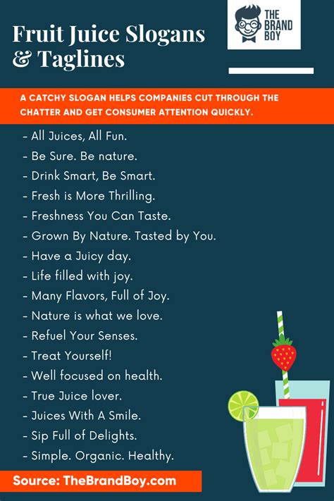 899 Catchy Juice Slogans Fruit Juice Brands Healthy Food Slogans