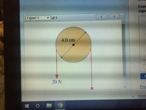 Solved What Is The Net Torque On The Pulley About The Axle