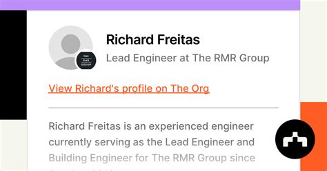 Richard Freitas Lead Engineer At The Rmr Group The Org