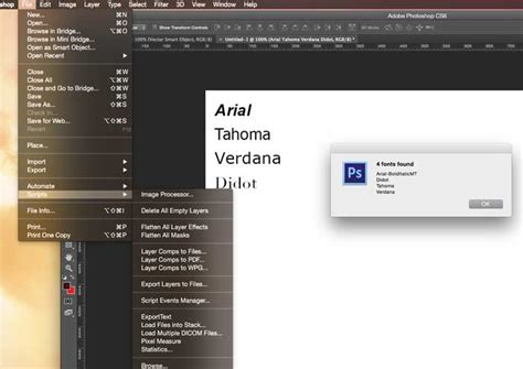 Find All The Fonts Used In A Photoshop File Super User