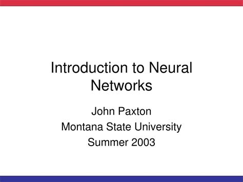Ppt Introduction To Neural Networks Powerpoint Presentation Free