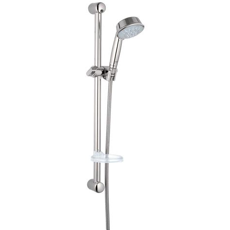 Grohe Relexa Rustic 5 Spray Hand Shower With Shower Bar In Polished