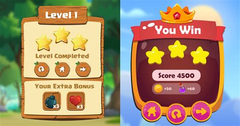 Combo Of Awesome Game Ui Pack Button Pack And Icon Pack 12 And 19 2d Gui Unity Asset Store